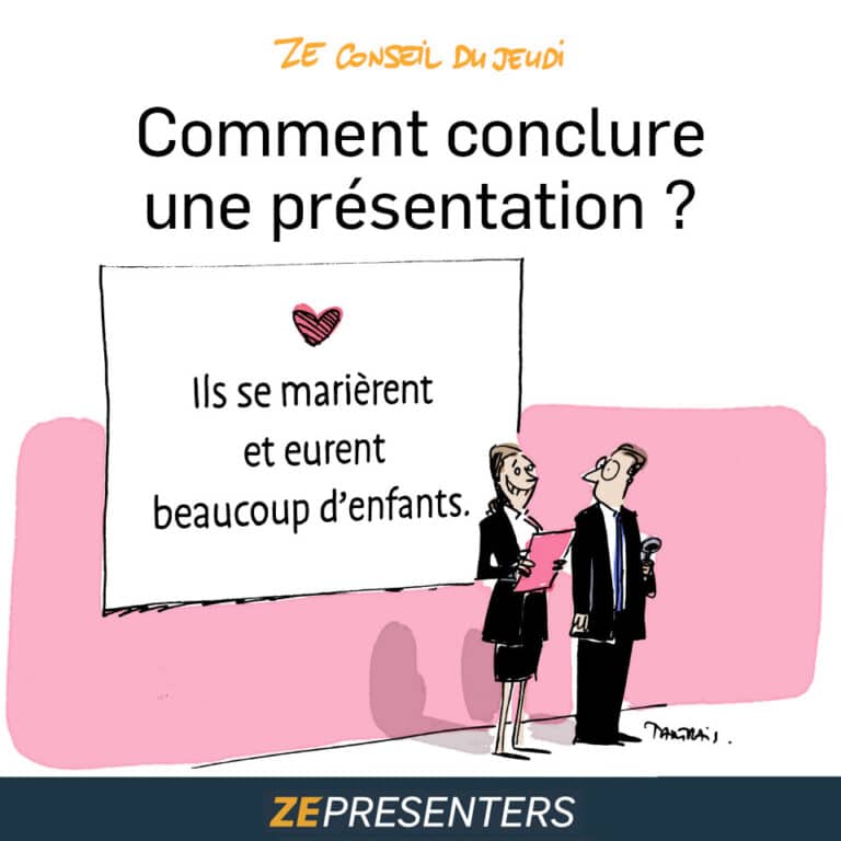 Comment conclure une présentation (slide de fin) ? - ZEPRESENTERS